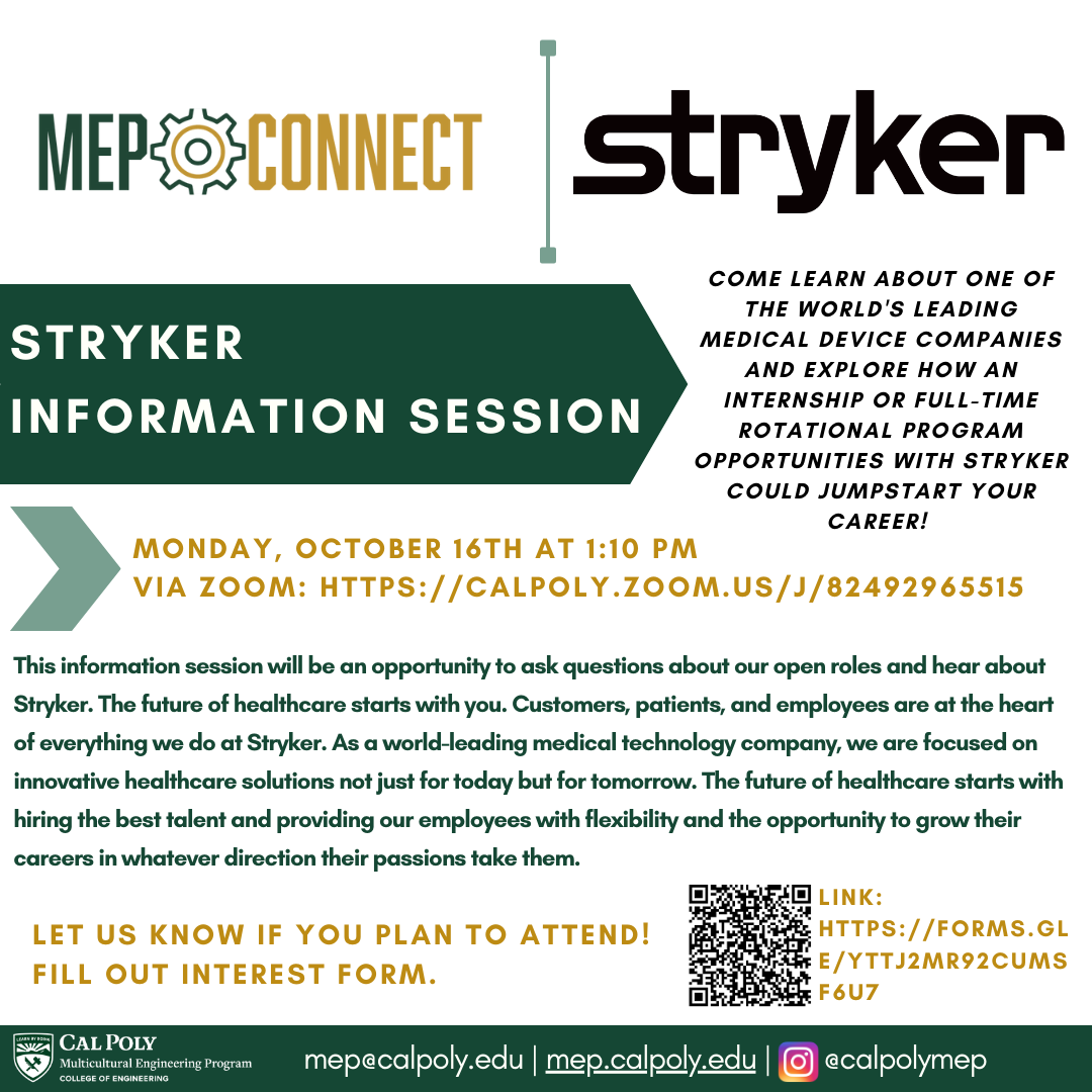 MEP Events - Multicultural Engineering Program - Cal Poly, San Luis Obispo