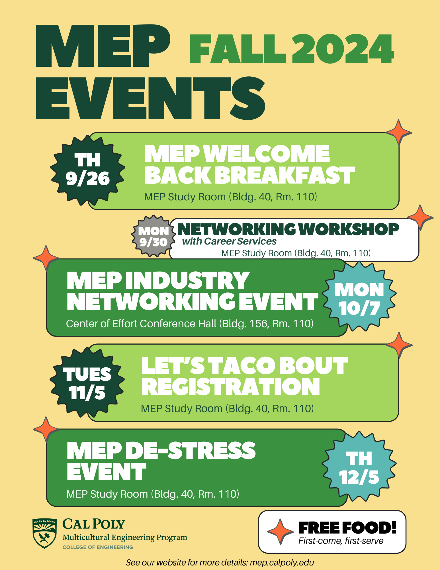 MEP Events - Multicultural Engineering Program - Cal Poly, San Luis Obispo