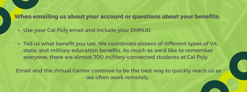 Contact Us - Center for Military-Connected Students - Cal Poly, San ...